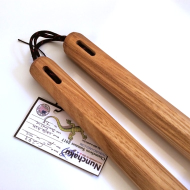 10 inch Ash Nunchaku American Nunchaku Co handmade in USA