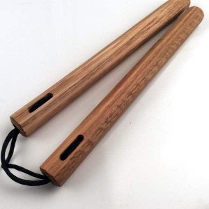 Real American Handmade White Oak Long Nunchaku